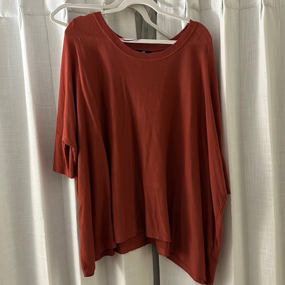 H&M | Sweaters | Hm 34 Length Rust Colored Sweater | Poshmark